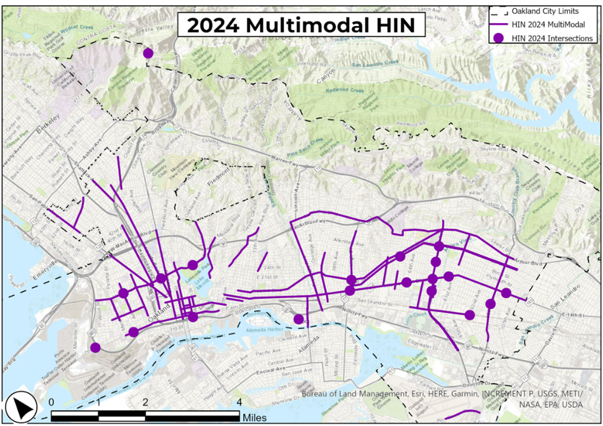 2024 High Injury Network | City of Oakland, CA