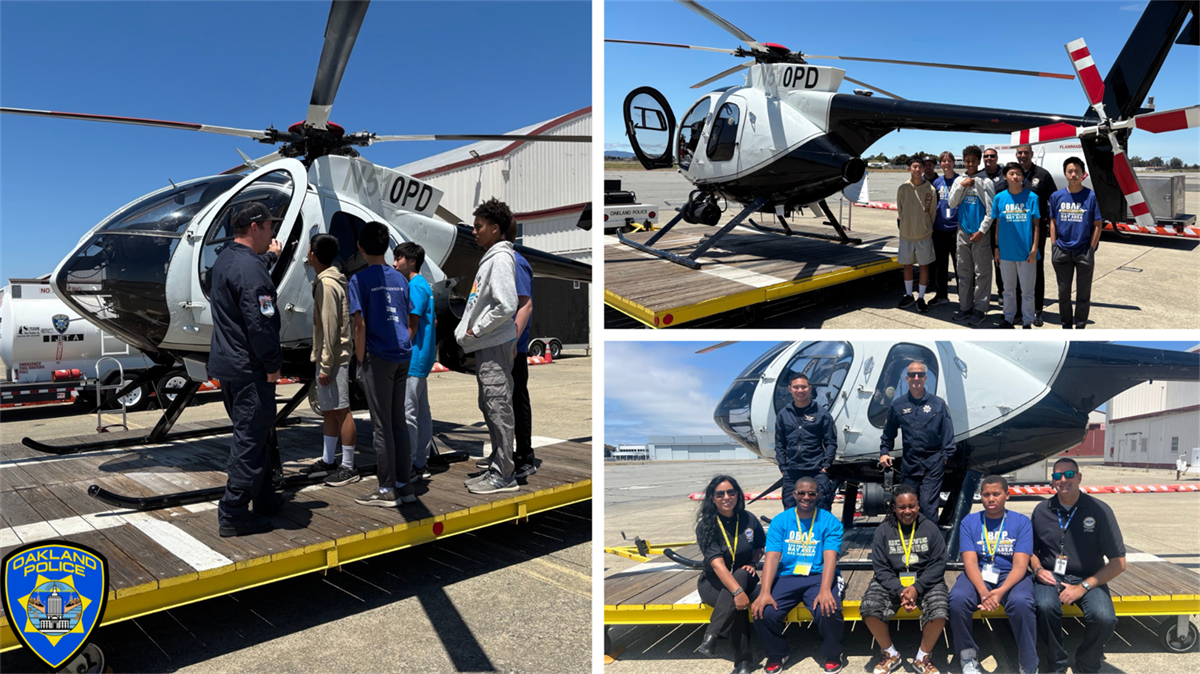 Bay Area Students Tour Oakland Police Air Unit | City of Oakland, CA